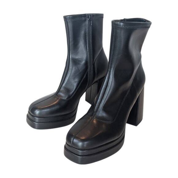 wild fable | Shoes | Wild Fable Nadia Black Platform Boots With Memory ...